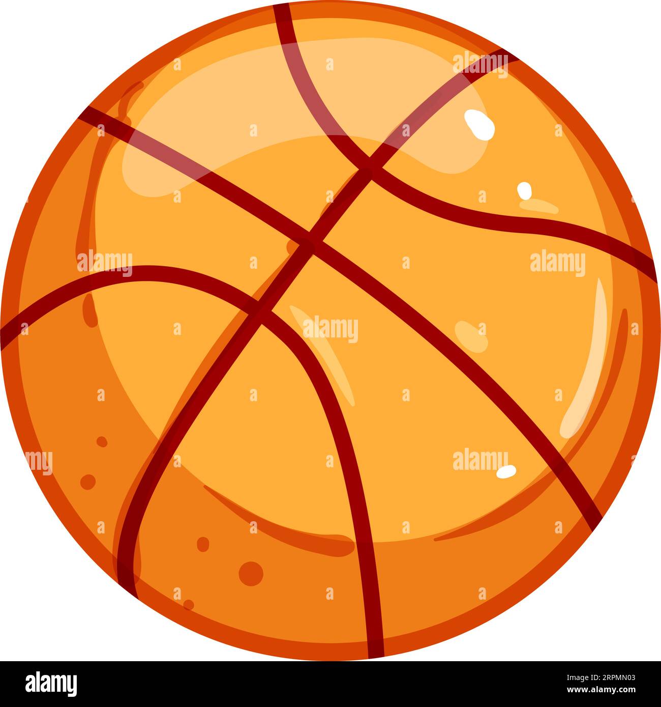 black basketball ball cartoon vector illustration Stock Vector Image ...