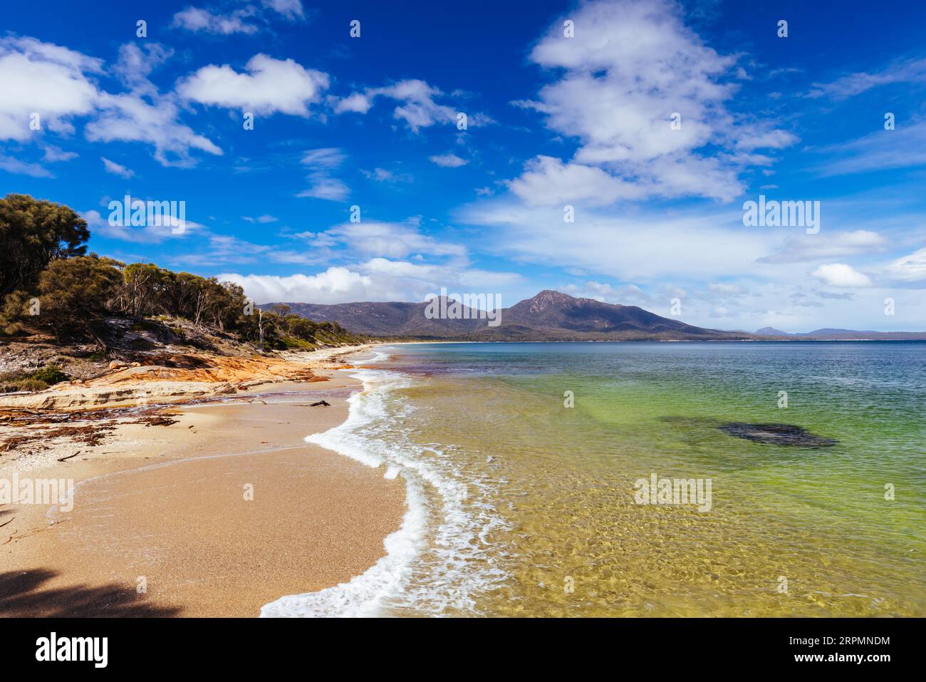 The iconic Hazards Beach during a warm spring day on the west side of ...