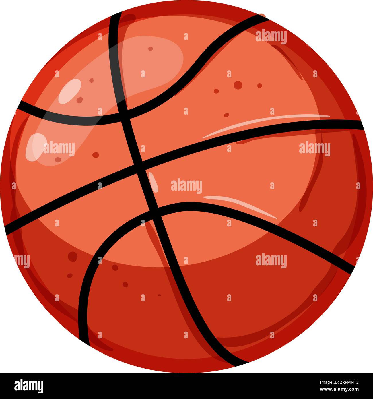 game basketball ball cartoon vector illustration Stock Vector Image ...