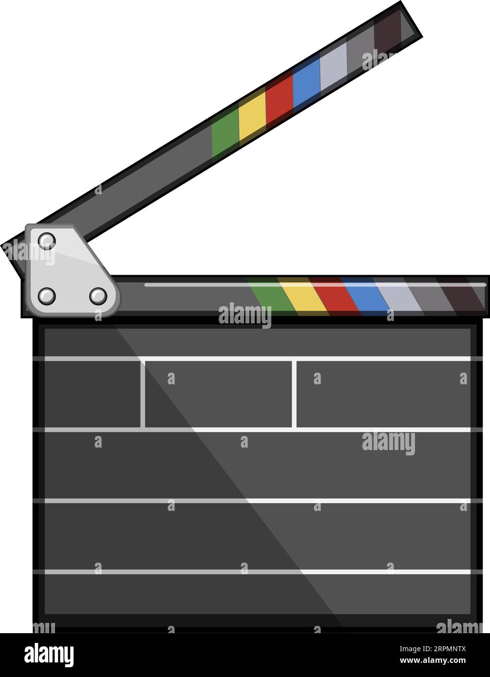cinema clapperboard cartoon vector illustration Stock Vector Image ...