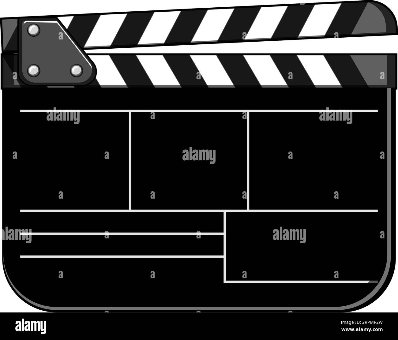 clapboard clapperboard cartoon vector illustration Stock Vector Image ...