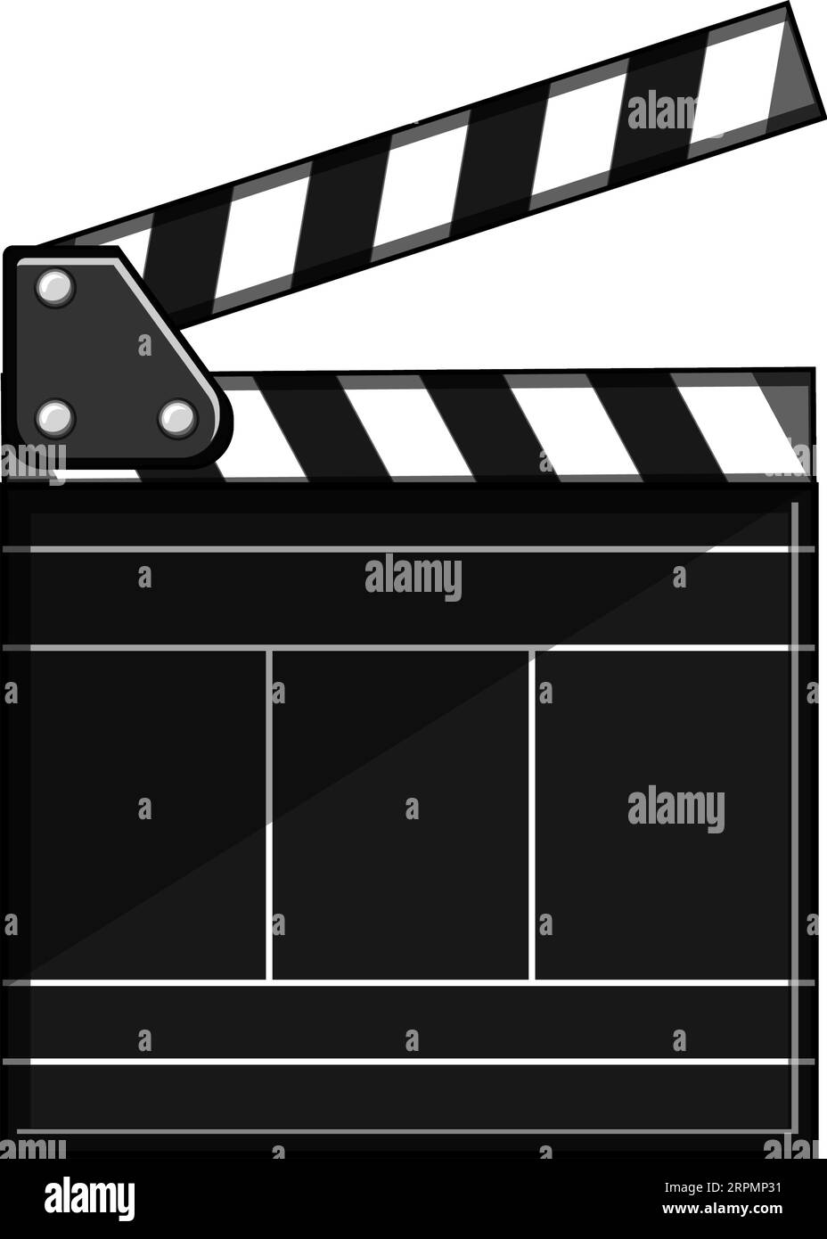 Clap film cartoon Black and White Stock Photos & Images - Alamy