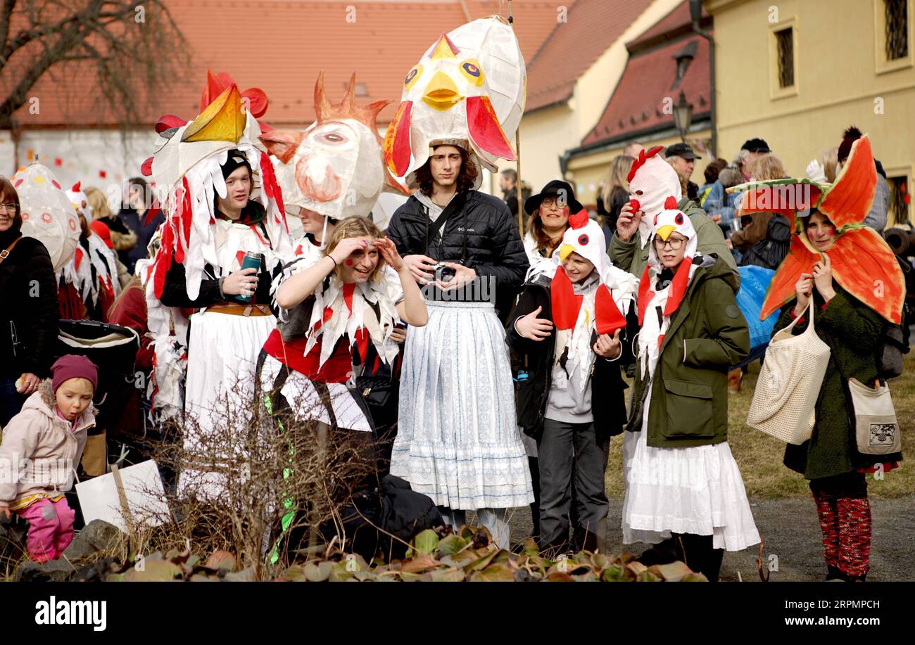 200215 -- PRAGUE, Feb. 15, 2020 Xinhua -- People attend a celebration ...