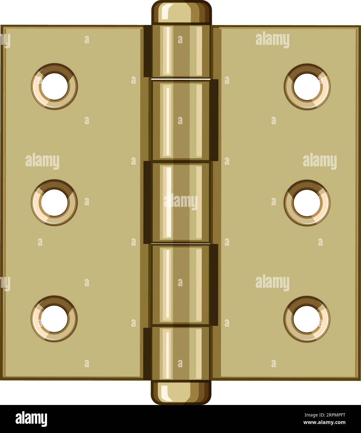 silver door hinge cartoon vector illustration Stock Vector Image & Art ...