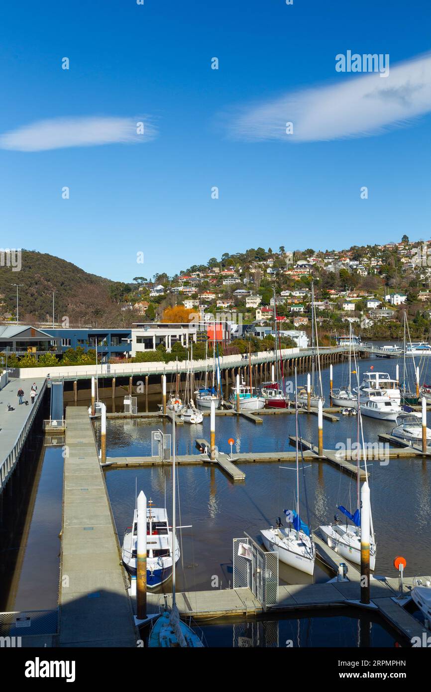 The Seaport in Launceston, Tasmania, Australia, with copy space for ...