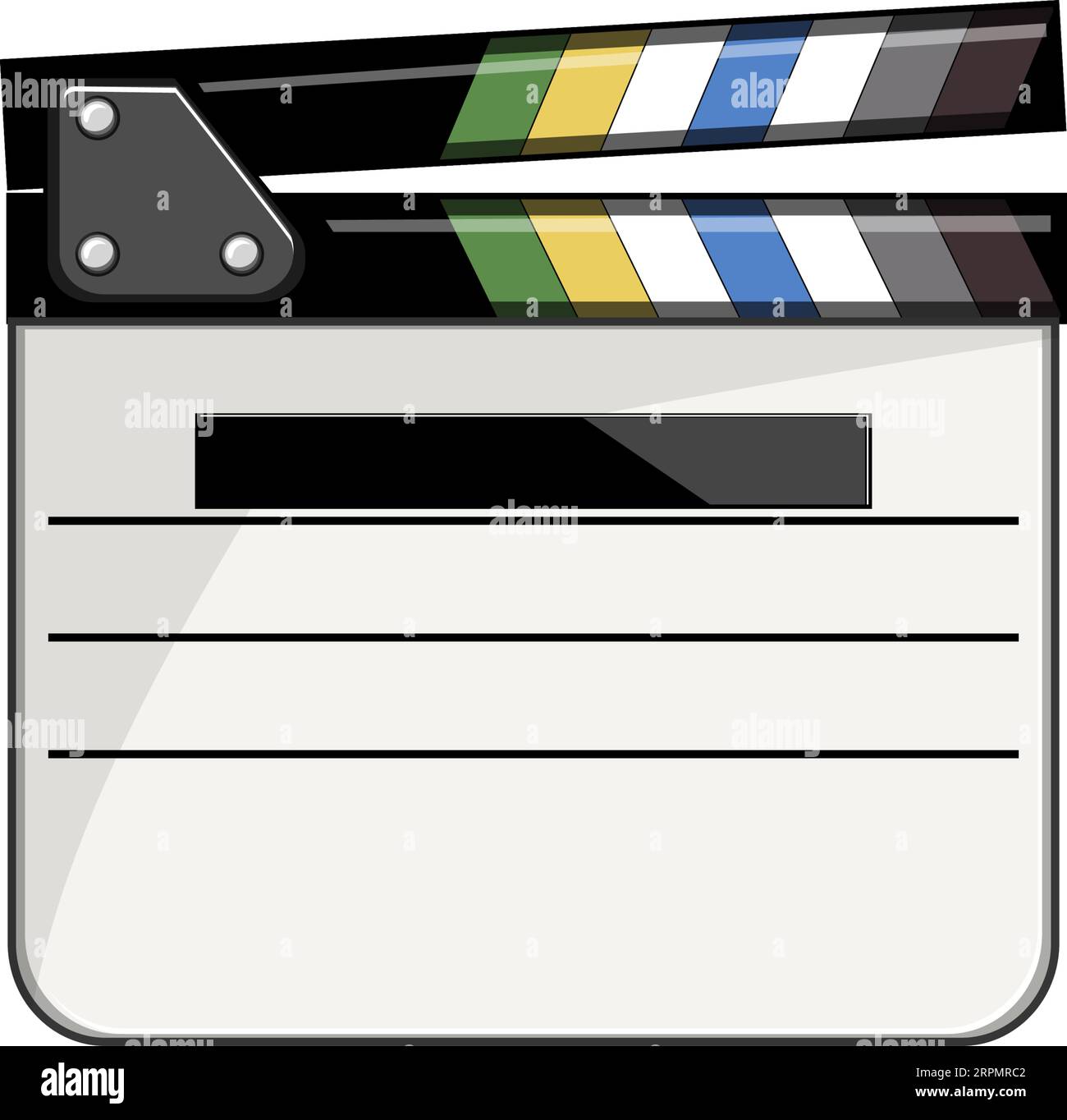 production clapperboard cartoon vector illustration Stock Vector Image ...