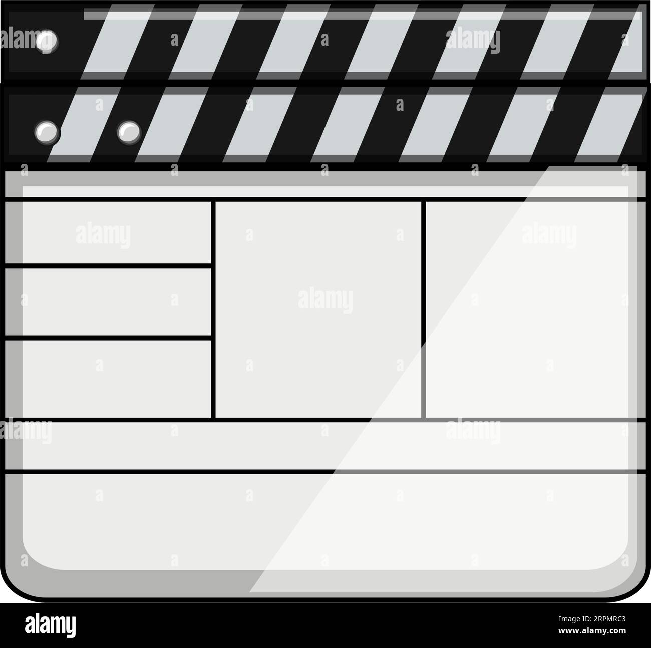 action clapperboard cartoon vector illustration Stock Vector Image ...