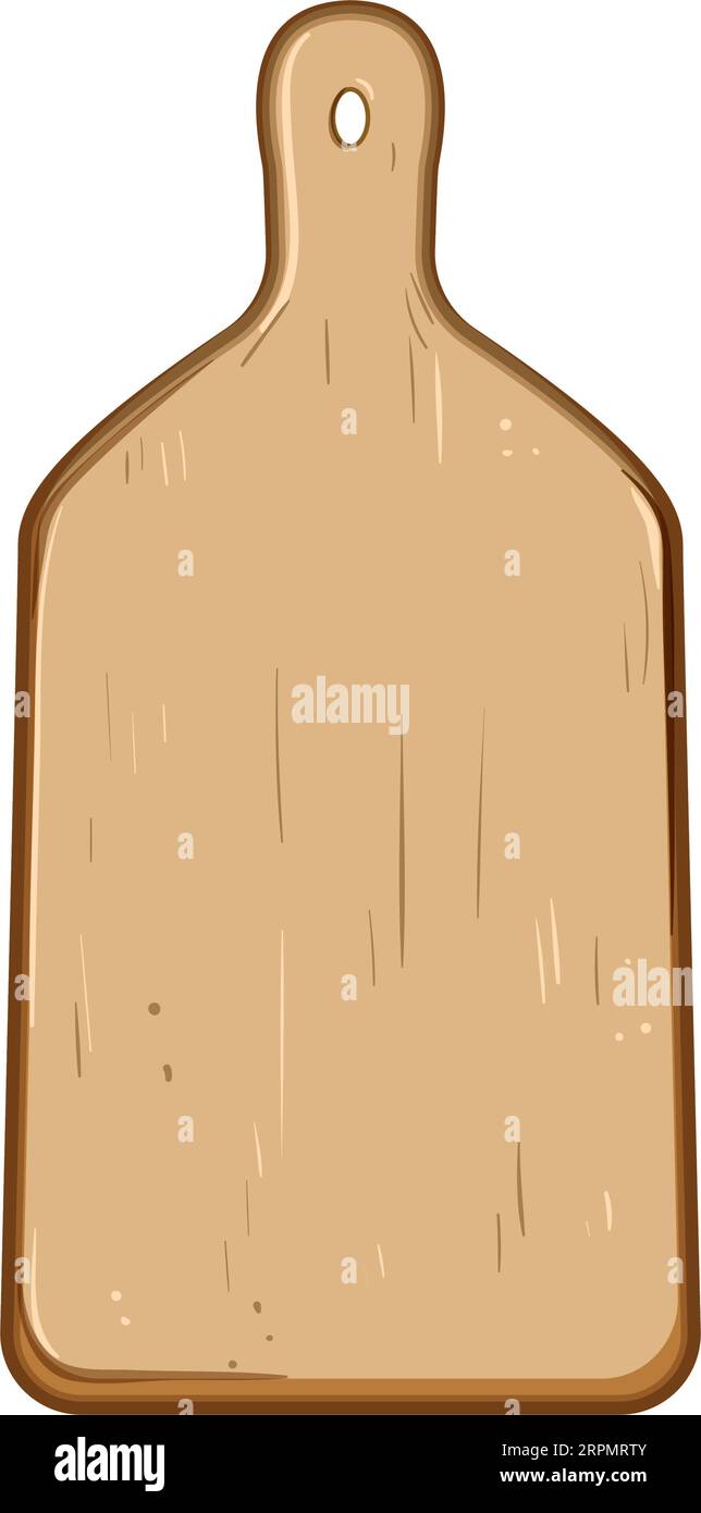 brown chopping board cartoon vector illustration Stock Vector Image ...