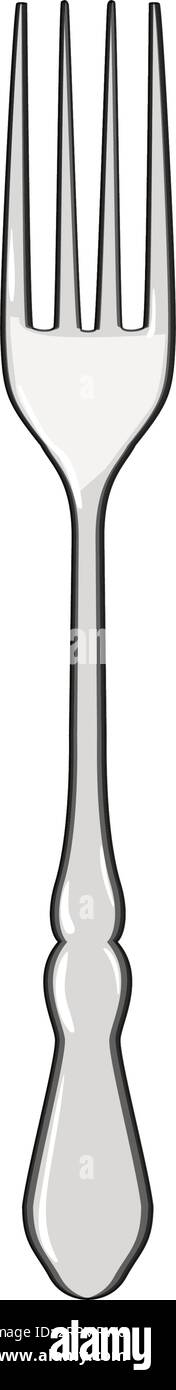 silhouette fork cartoon vector illustration Stock Vector Image & Art ...