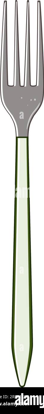 food fork cartoon vector illustration Stock Vector Image & Art - Alamy