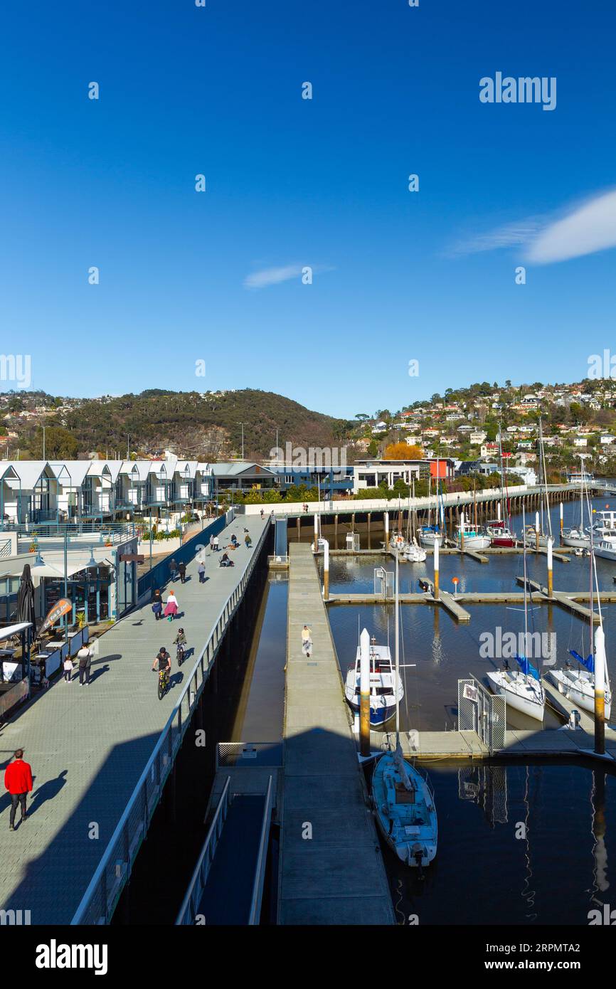 The Seaport in Launceston, Tasmania, Australia, with copy space for ...