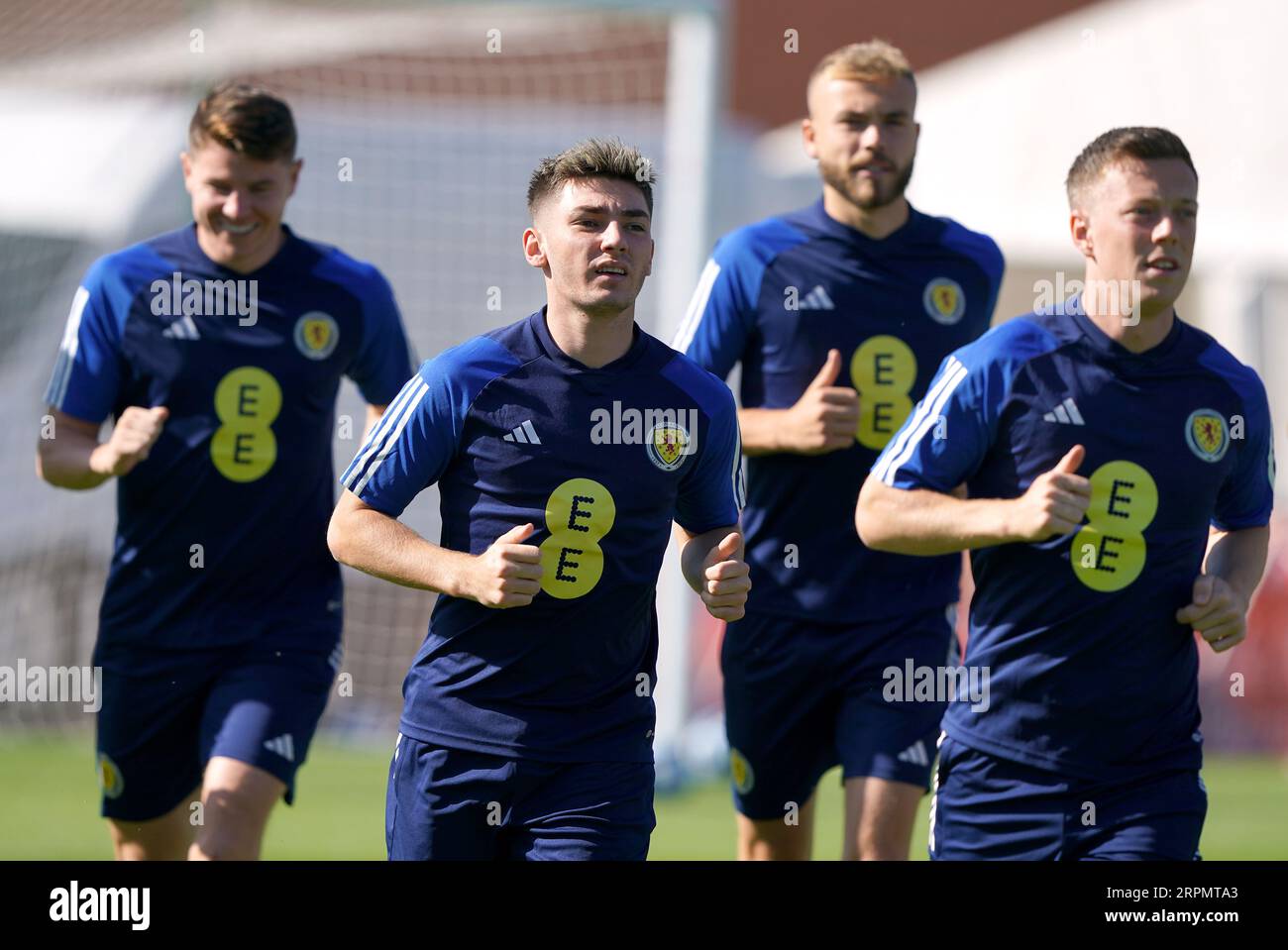 Scotland's Billy Gilmour during a training session at Lesser Hampden ...