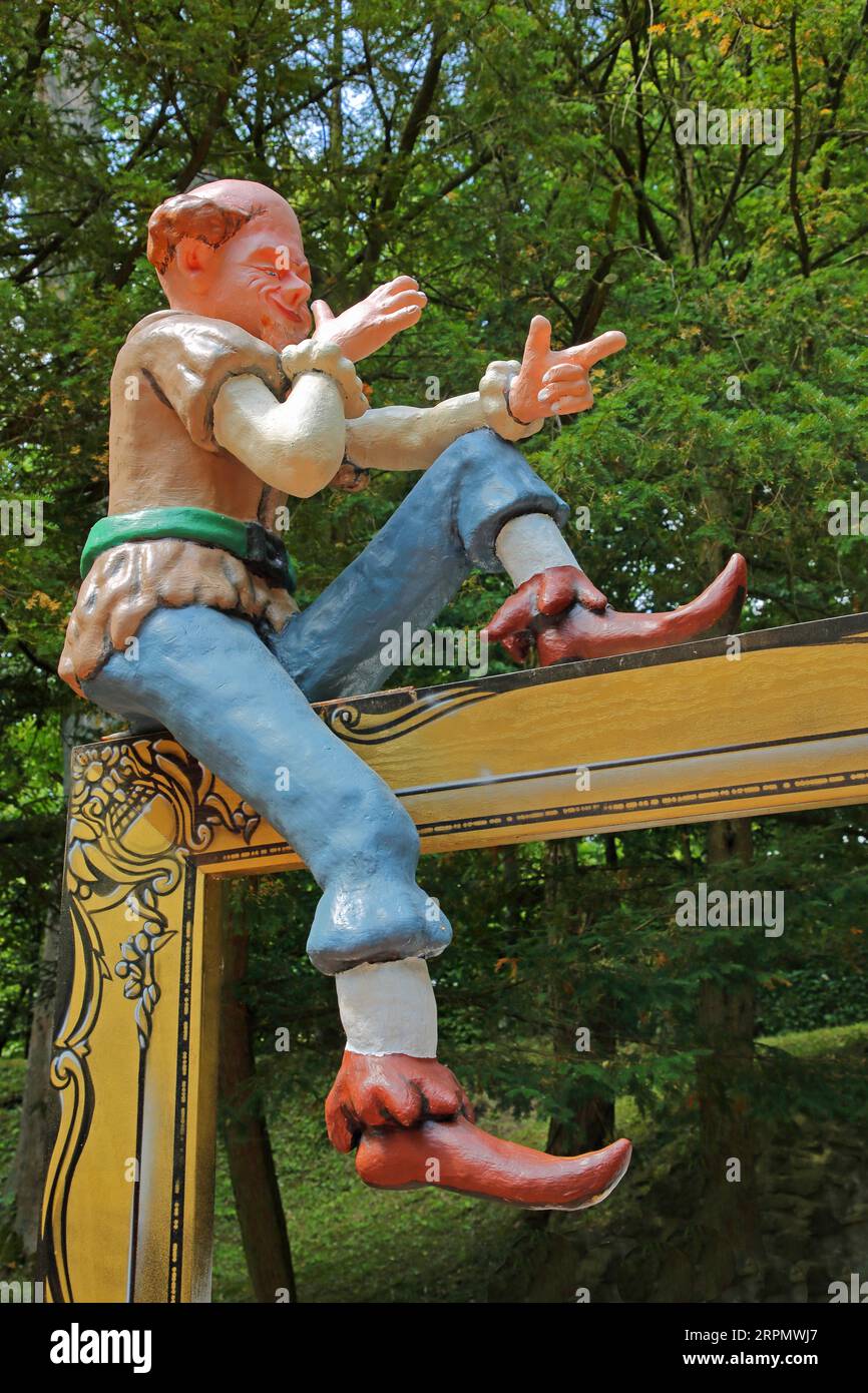 Sculpture for the fairy tale The Brave Little Tailor, fairy tale figure ...