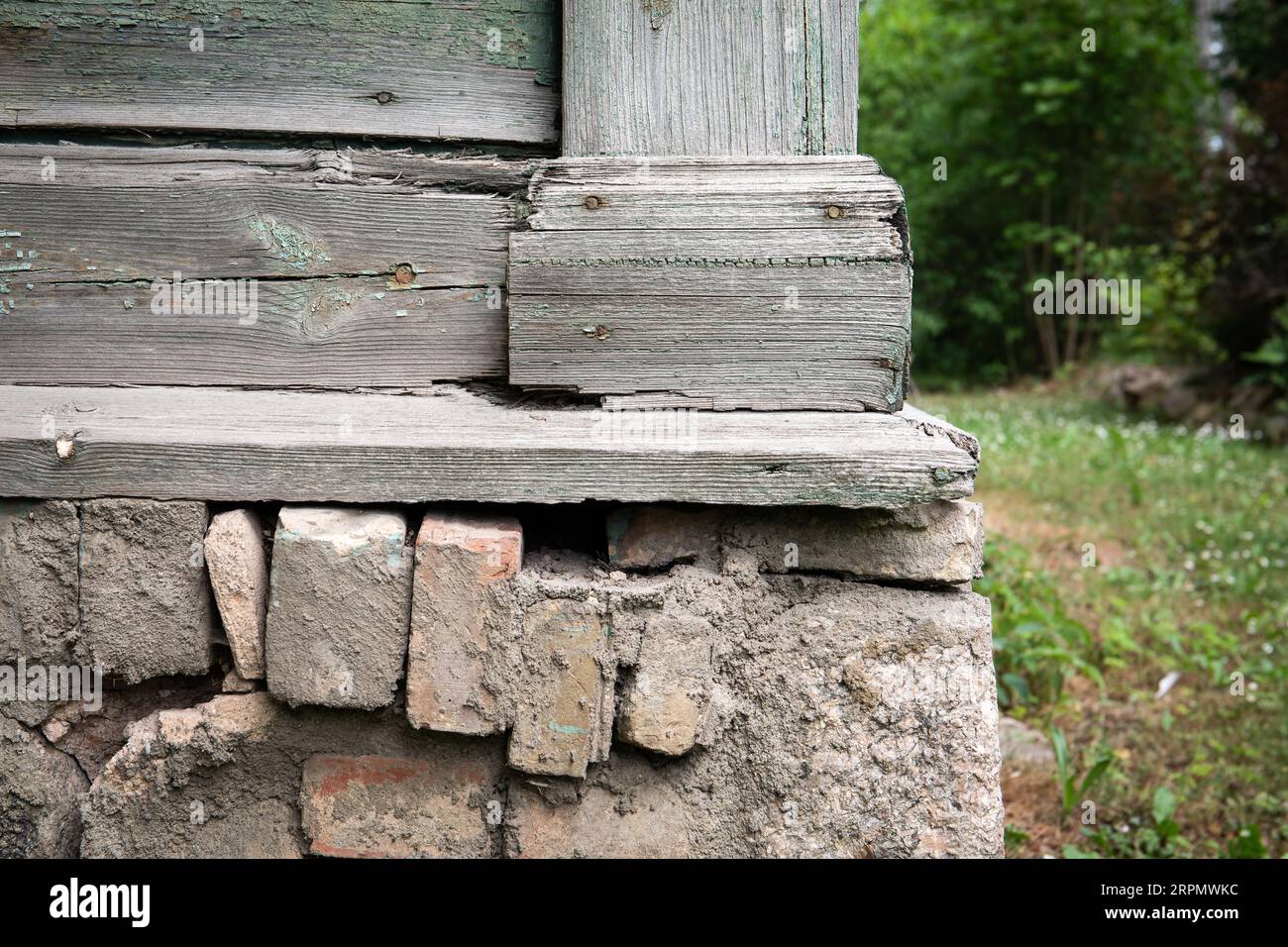 Foundations and structures of an old, historic house. Details close up ... Foundations and structures of an old, historic house. Details close up ...