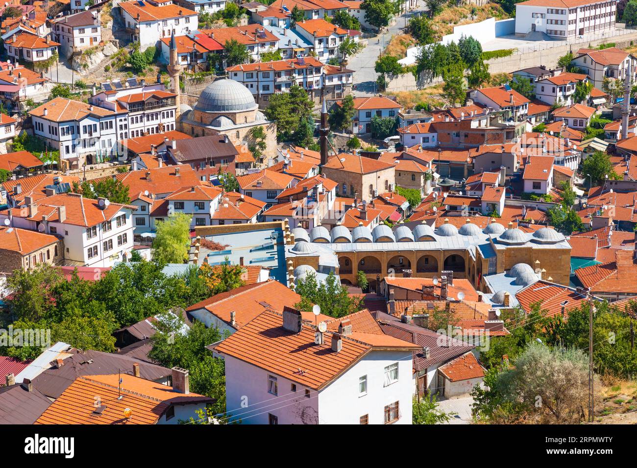 Aerial view of Beypazari district of Ankara. Historical towns of ...