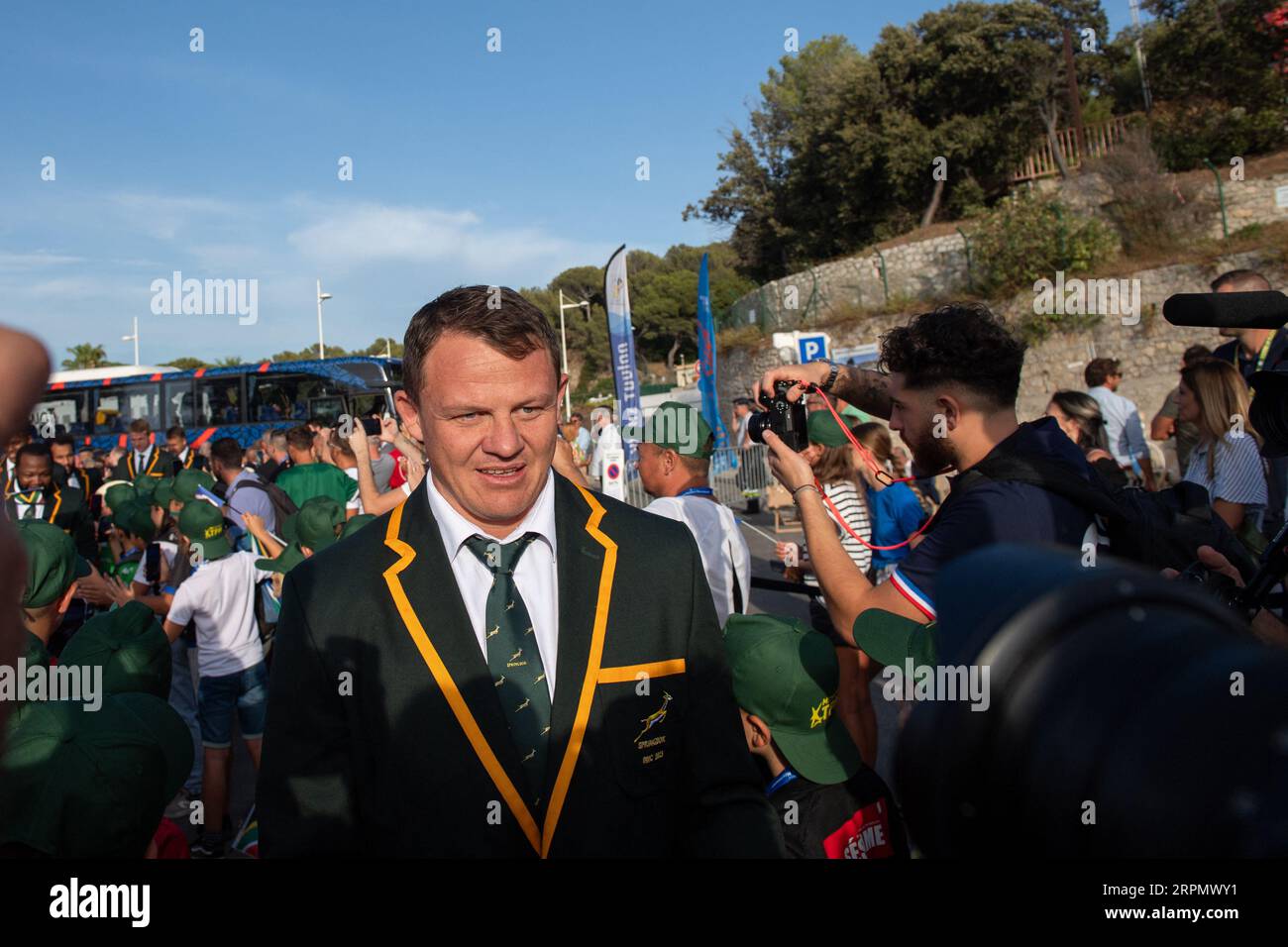 Toulon, France. 04th Sep, 2023. Deon Fourie of the South African rugby ...
