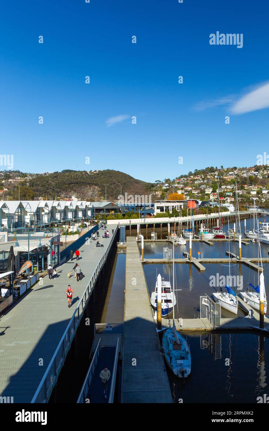 The Seaport in Launceston, Tasmania, Australia, with copy space for ...