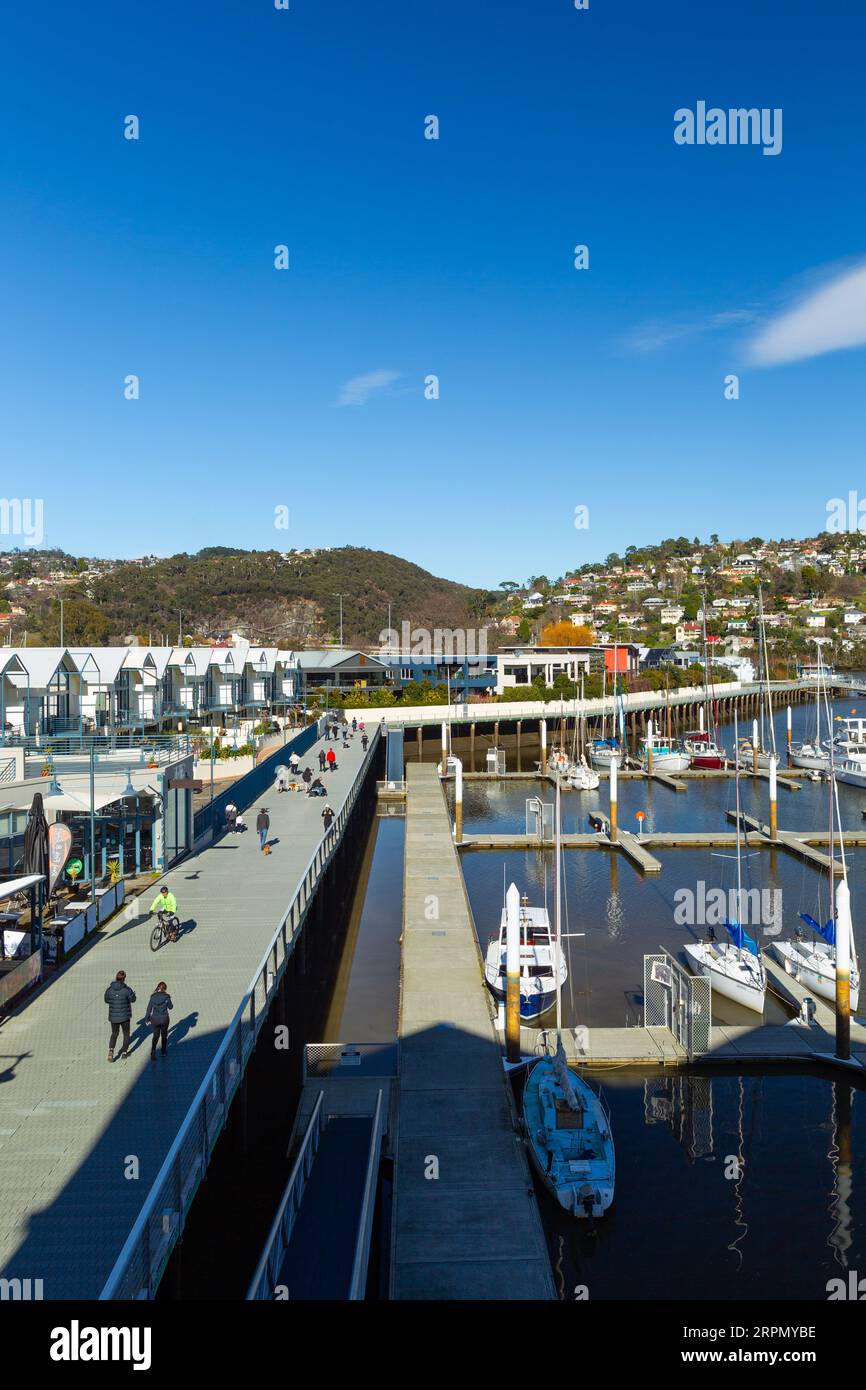 The Seaport in Launceston, Tasmania, Australia, with copy space for ...
