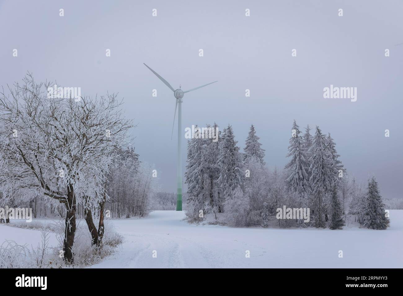 Winter in the Ore Mountains Stock Photo - Alamy