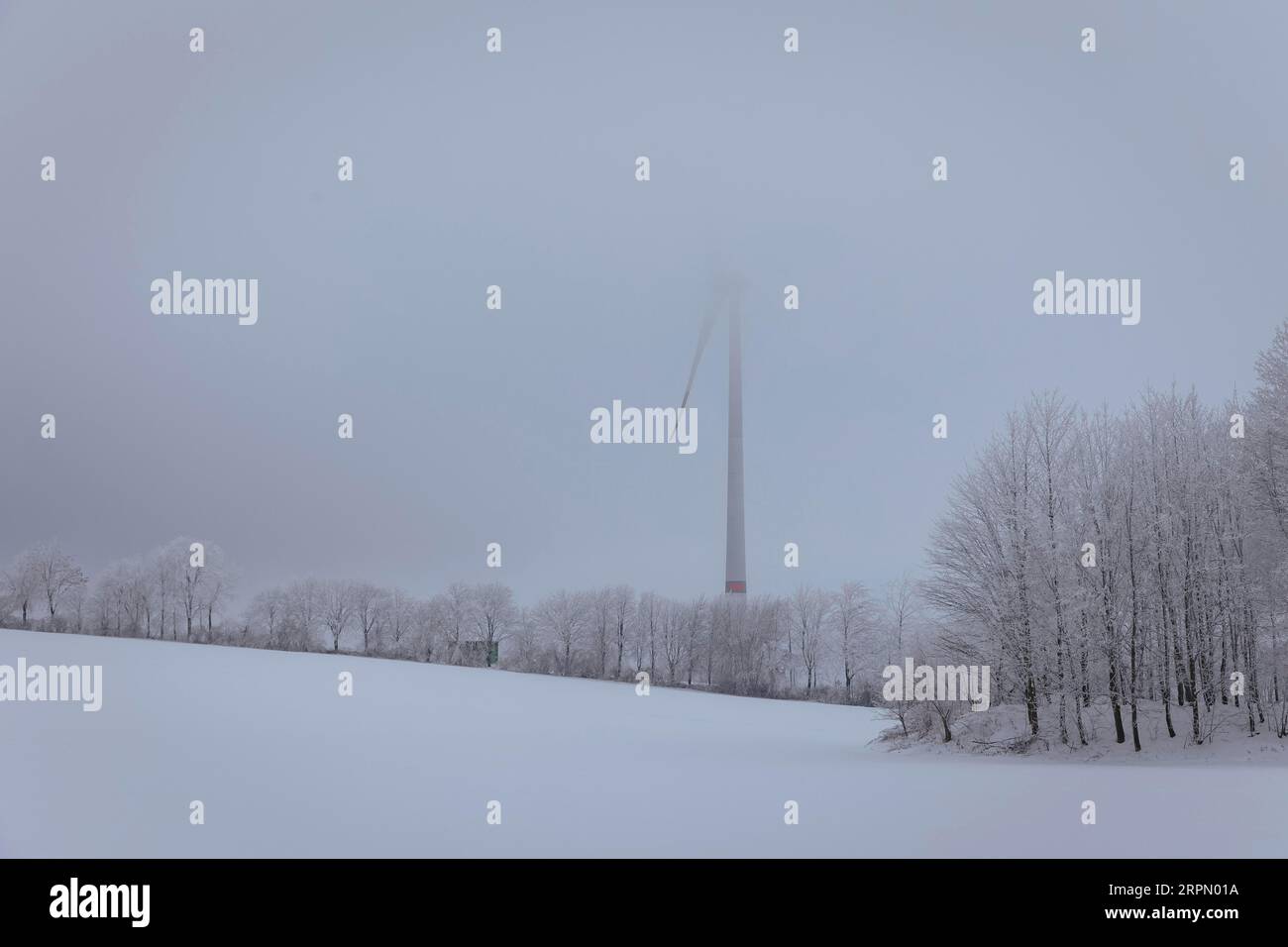 Winter in the Ore Mountains Stock Photo - Alamy