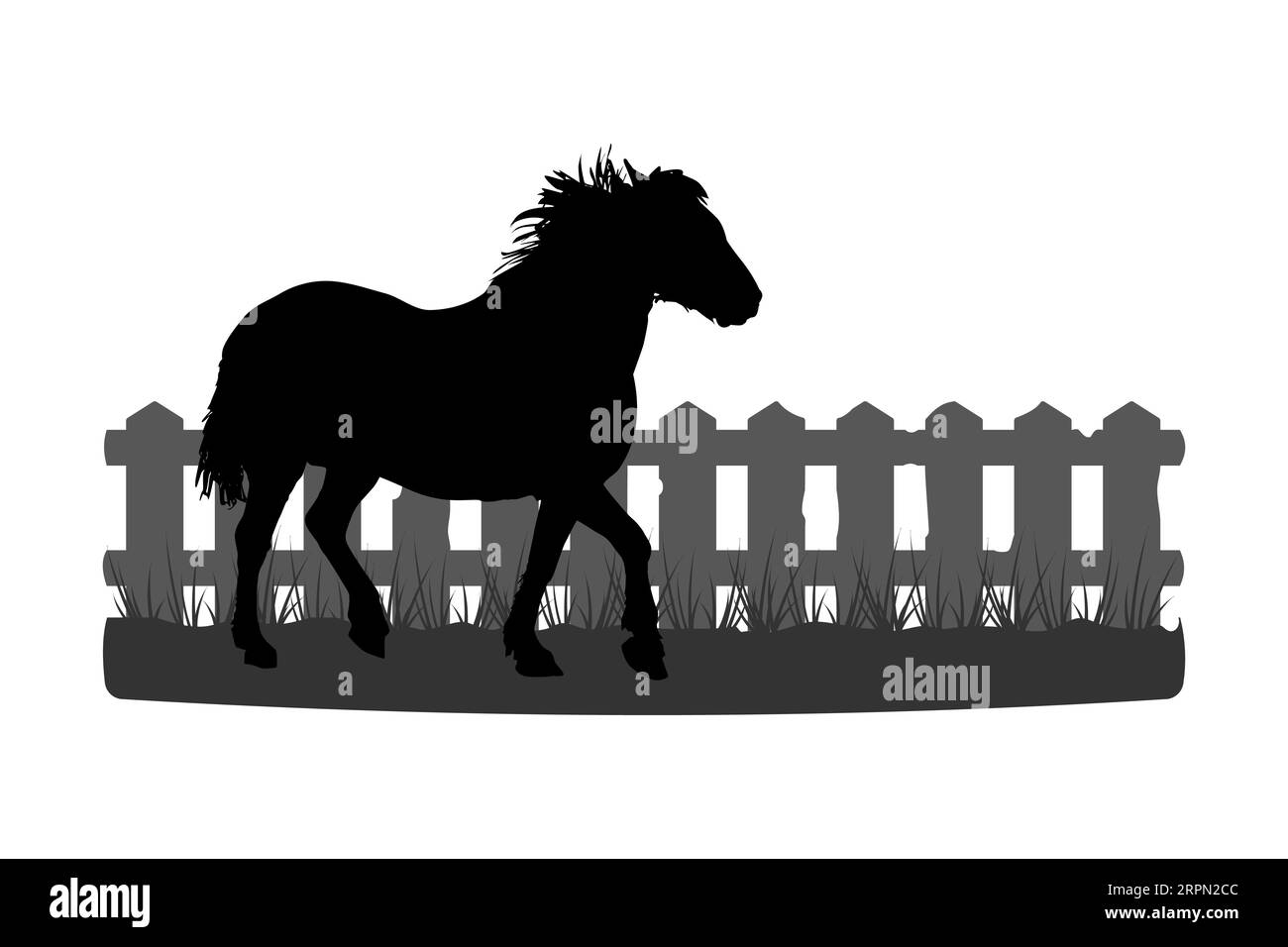 Rustic paddock Black and White Stock Photos & Images - Alamy