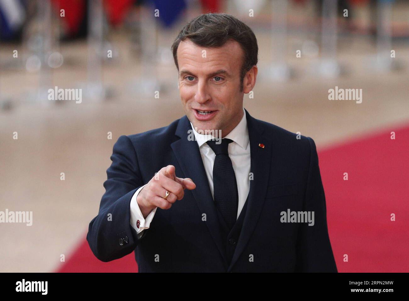 Portraits of emmanuel macron hi-res stock photography and images - Alamy