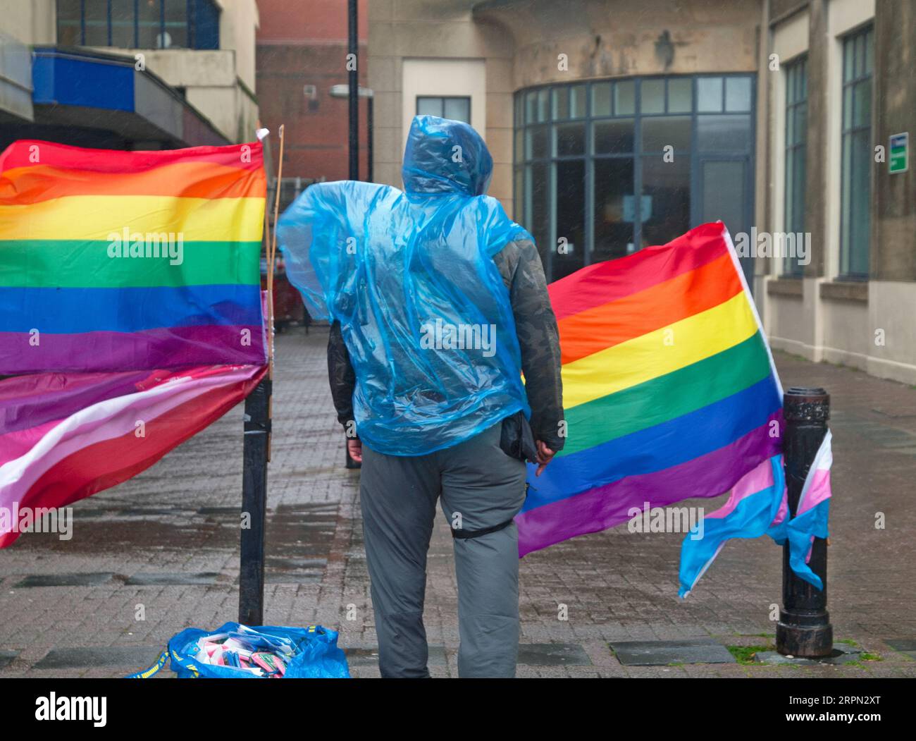 Brighton pride flags hi-res stock photography and images - Alamy