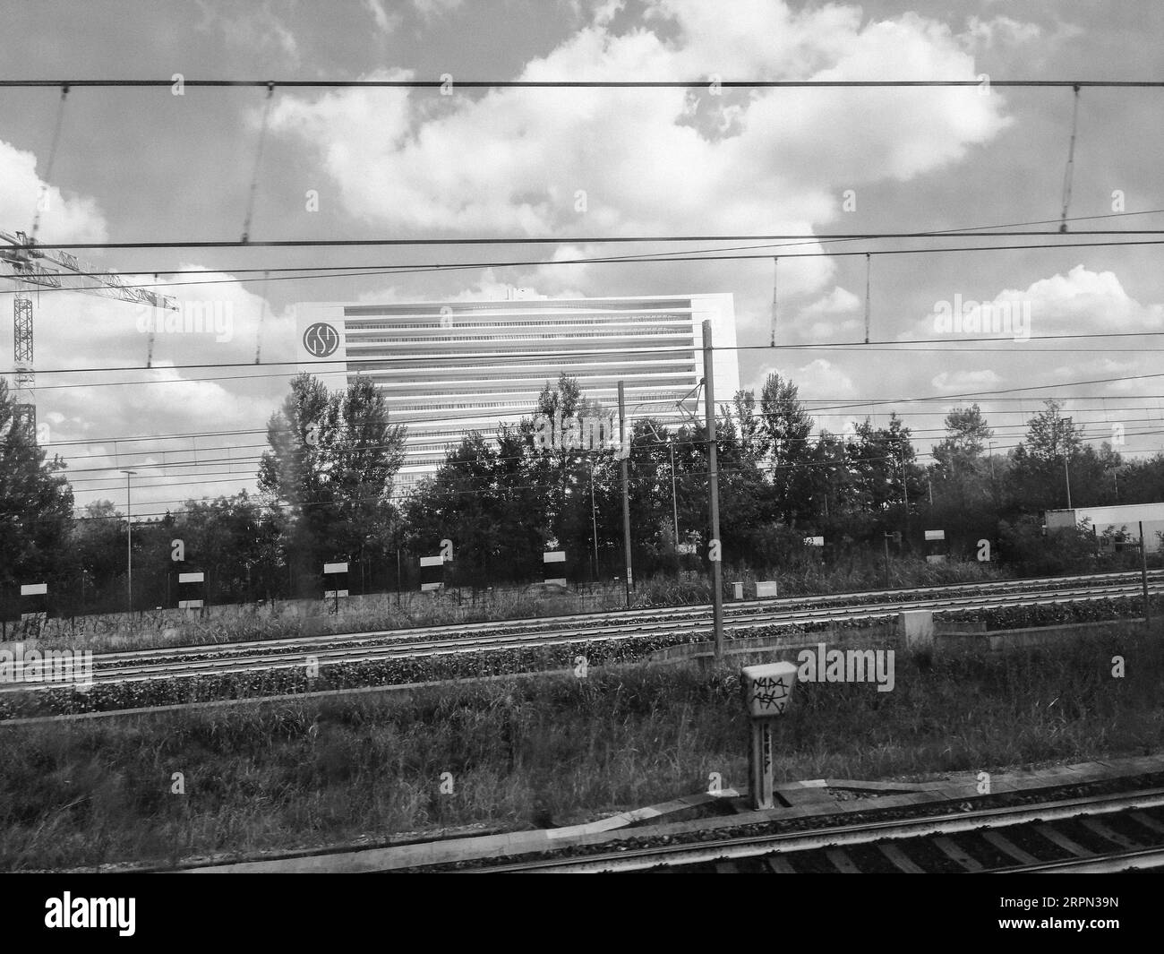 Italy trains Black and White Stock Photos & Images - Alamy