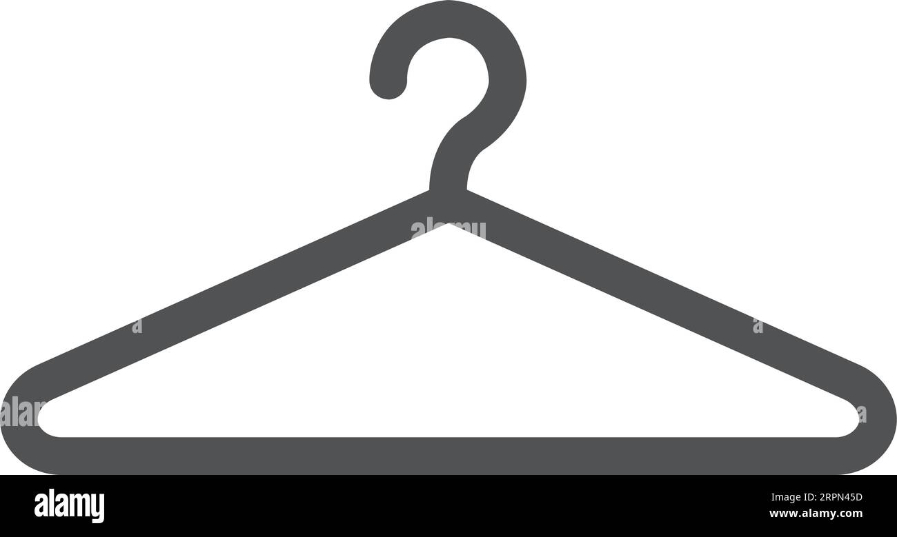 Clothes hanger. Wardrobe symbol. Clothing store icon Stock Vector Image ...