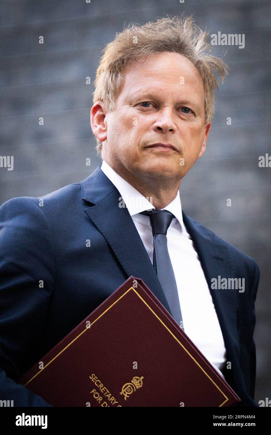 Defence Secretary Grant Shapps leaves Downing Street, London, after a ...