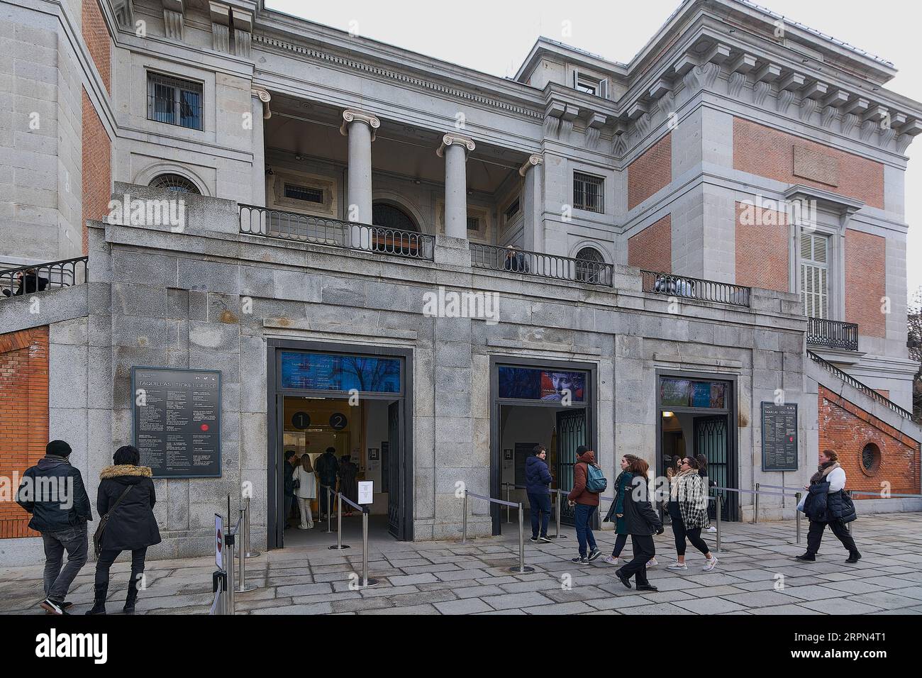 Madrid, Spain - June 04, 2023: Ticket office of the Prado National ...