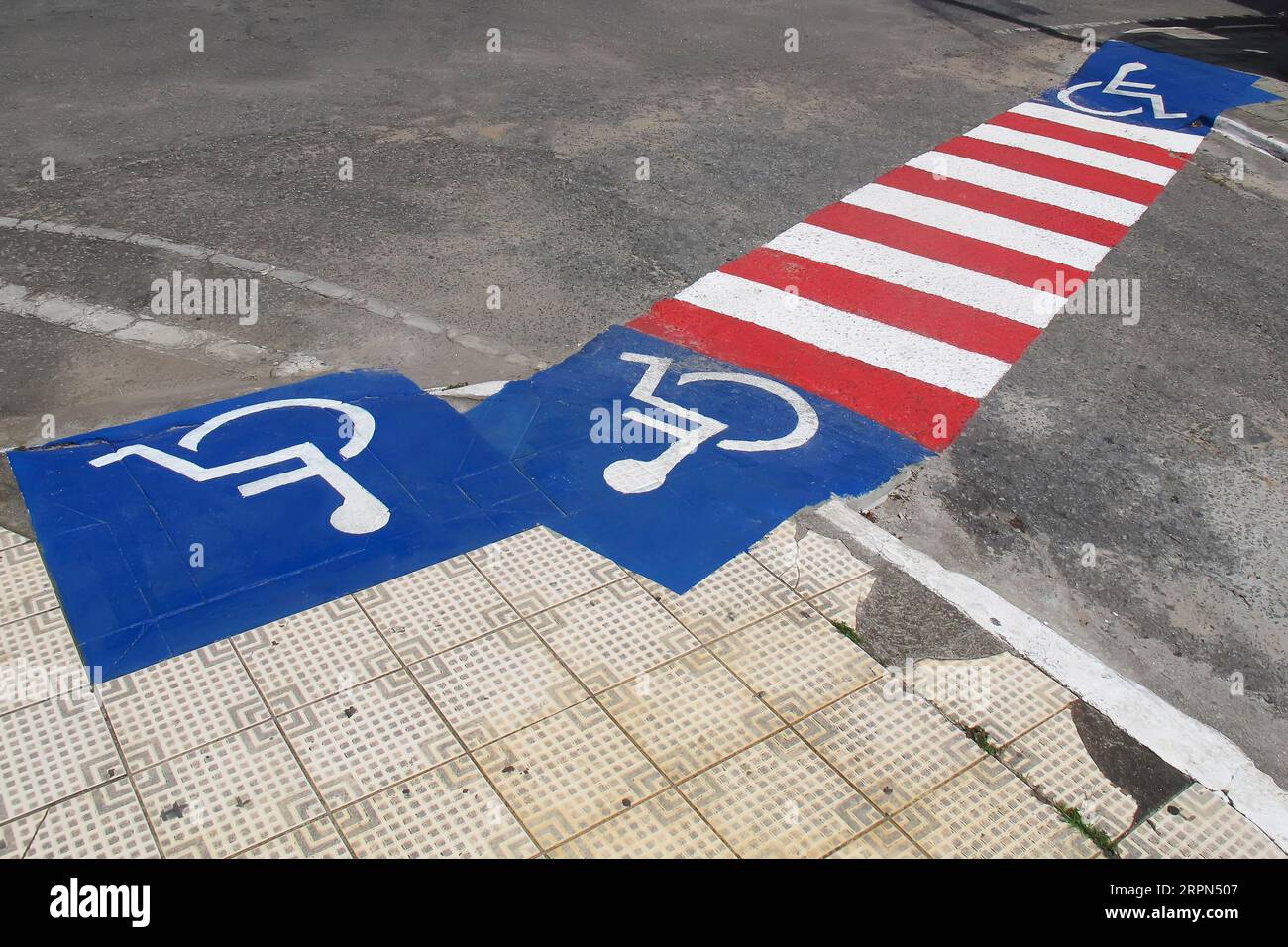 accessibility ramp for wheelchair users with accessibility symbol ...