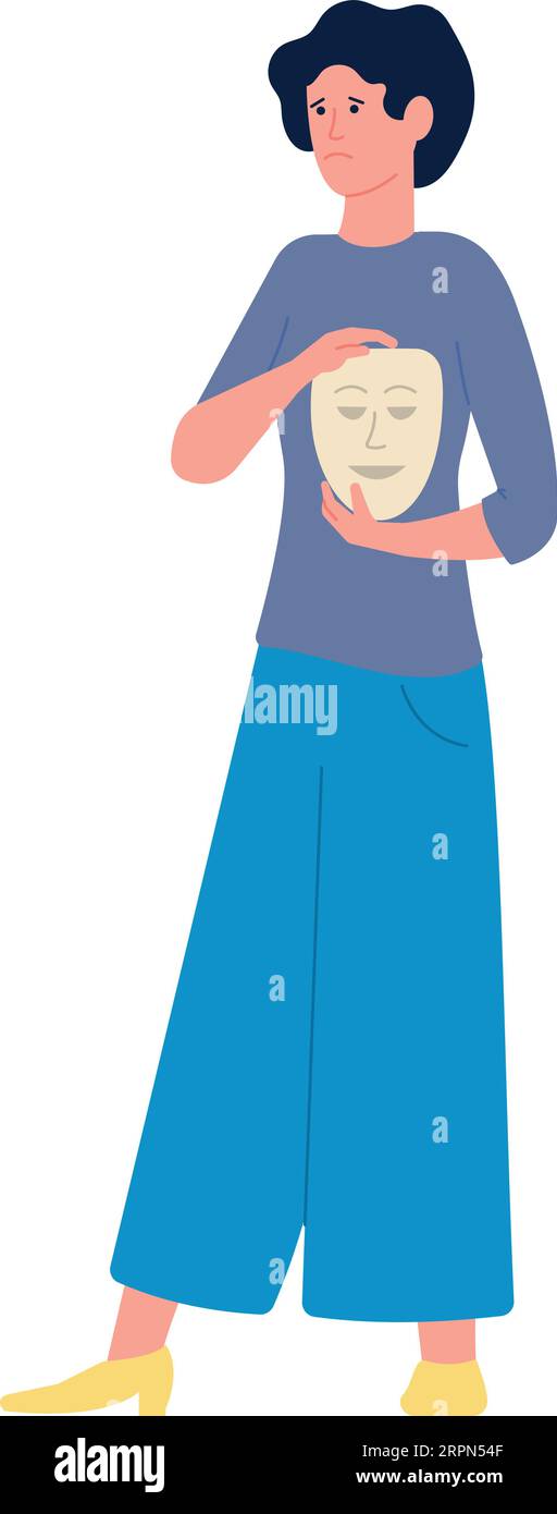 Fake identity mask Stock Vector Images - Alamy