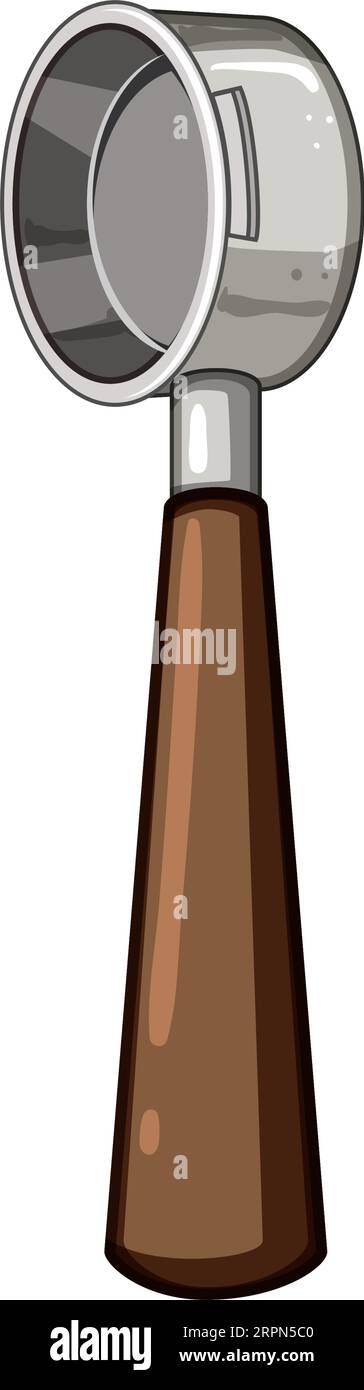 beverage portafilter coffee cartoon vector illustration Stock Vector ...