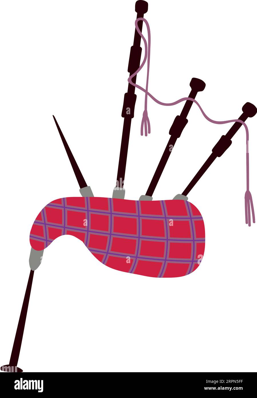 Bagpipes icon. Traditional folk instrument. Music symbol Stock Vector ...