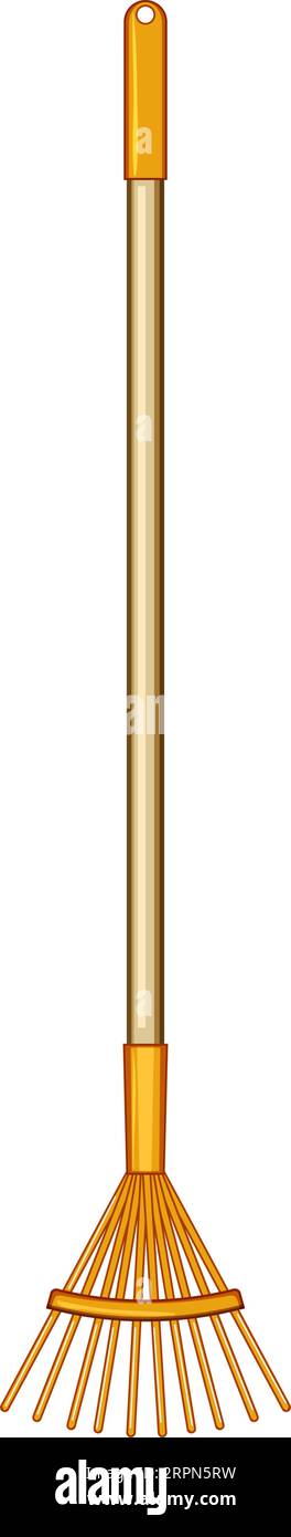 leaves rake cartoon vector illustration Stock Vector Image & Art - Alamy