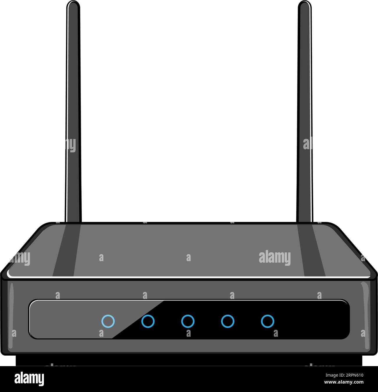 wireless router cartoon vector illustration Stock Vector Image & Art ...
