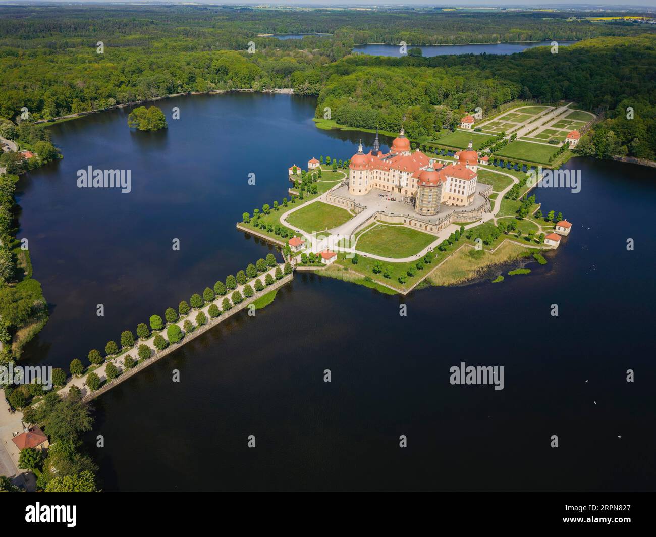 Moritzburg Baroque Palace in Spring Stock Photo - Alamy