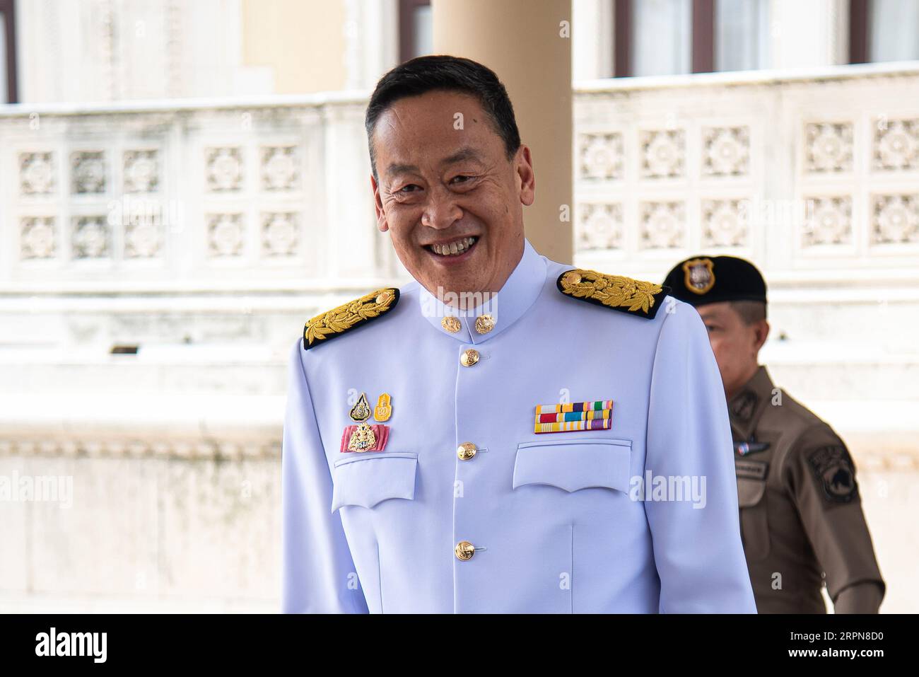 Bangkok, Thailand. 05th Sep, 2023. Thailand Prime Minister Srettha Thavisin arrives for a group ...