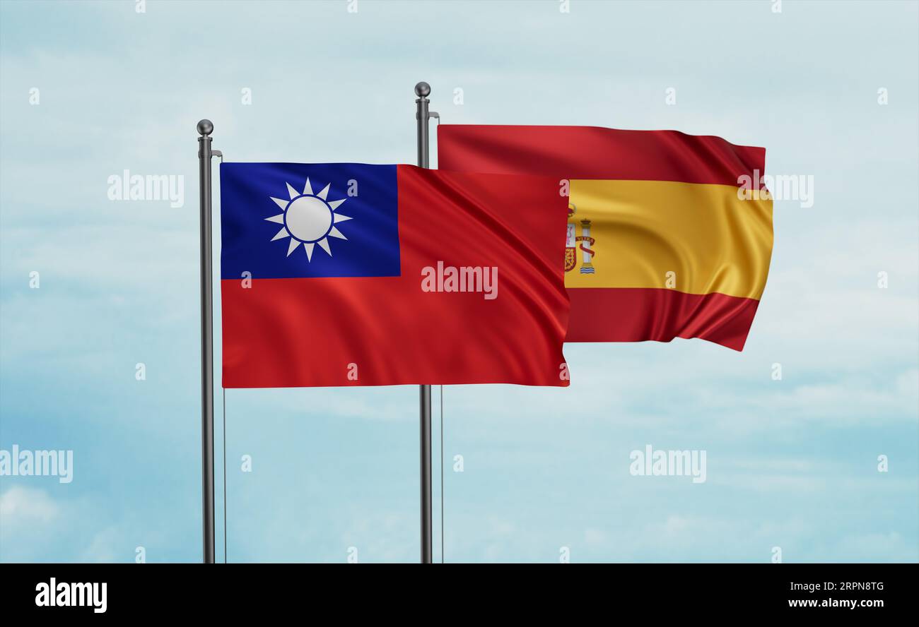 Taiwan spain flag hi-res stock photography and images - Alamy