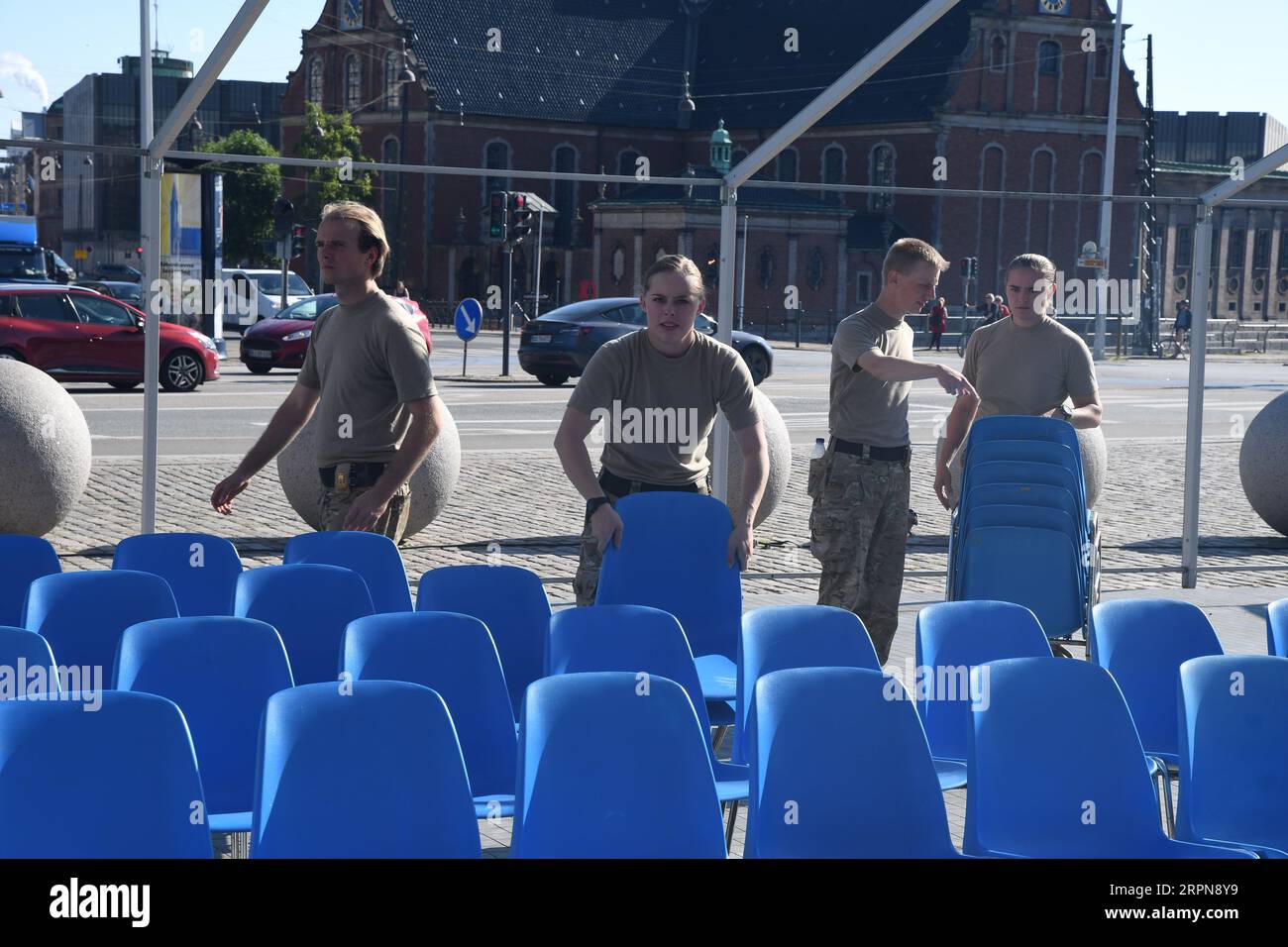 Copenhagen/Denmark/05 September 2023/.Denamrk celebrates flag dag ...