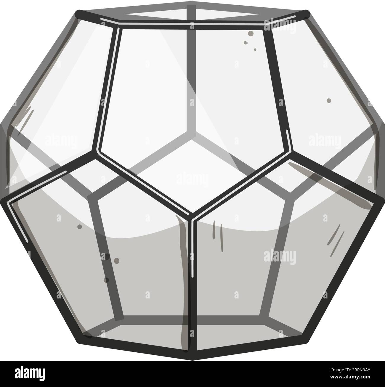 home terrarium glass cartoon vector illustration Stock Vector Image ...