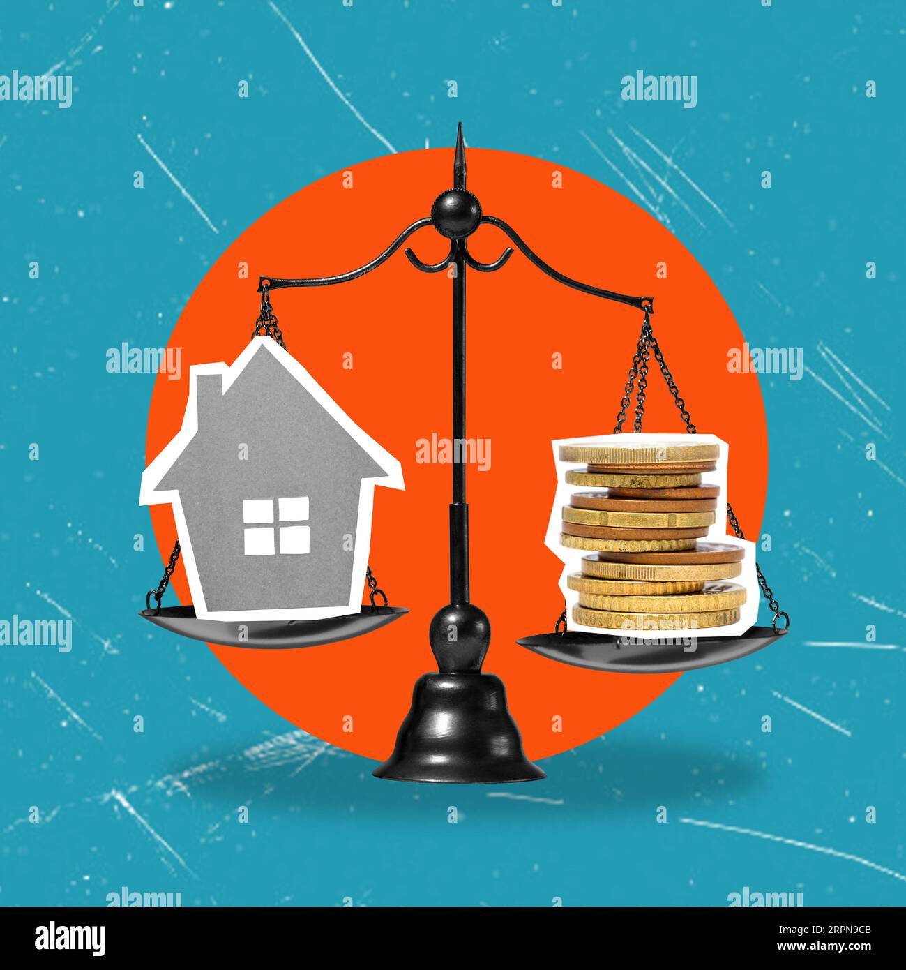 Scales money on one side hi-res stock photography and images - Alamy