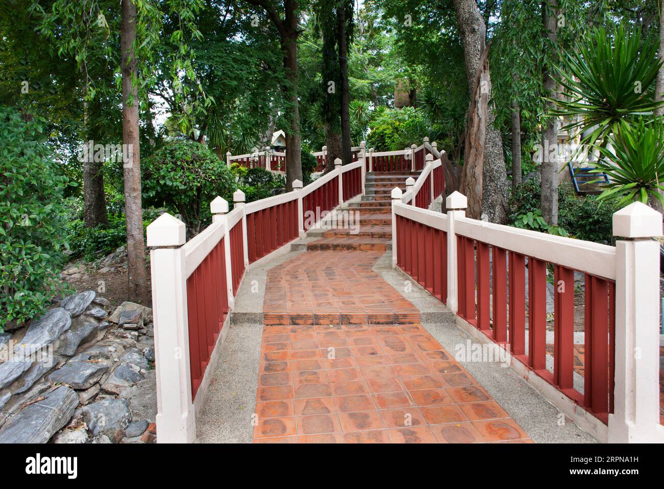 Footpath walkway for thai people travelers walking travel visit ...