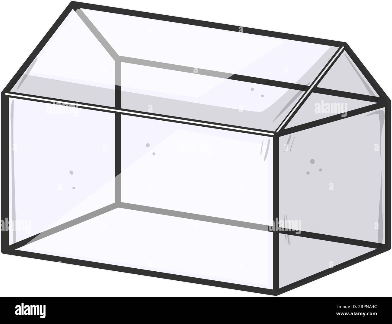 nature terrarium glass cartoon vector illustration Stock Vector Image ...