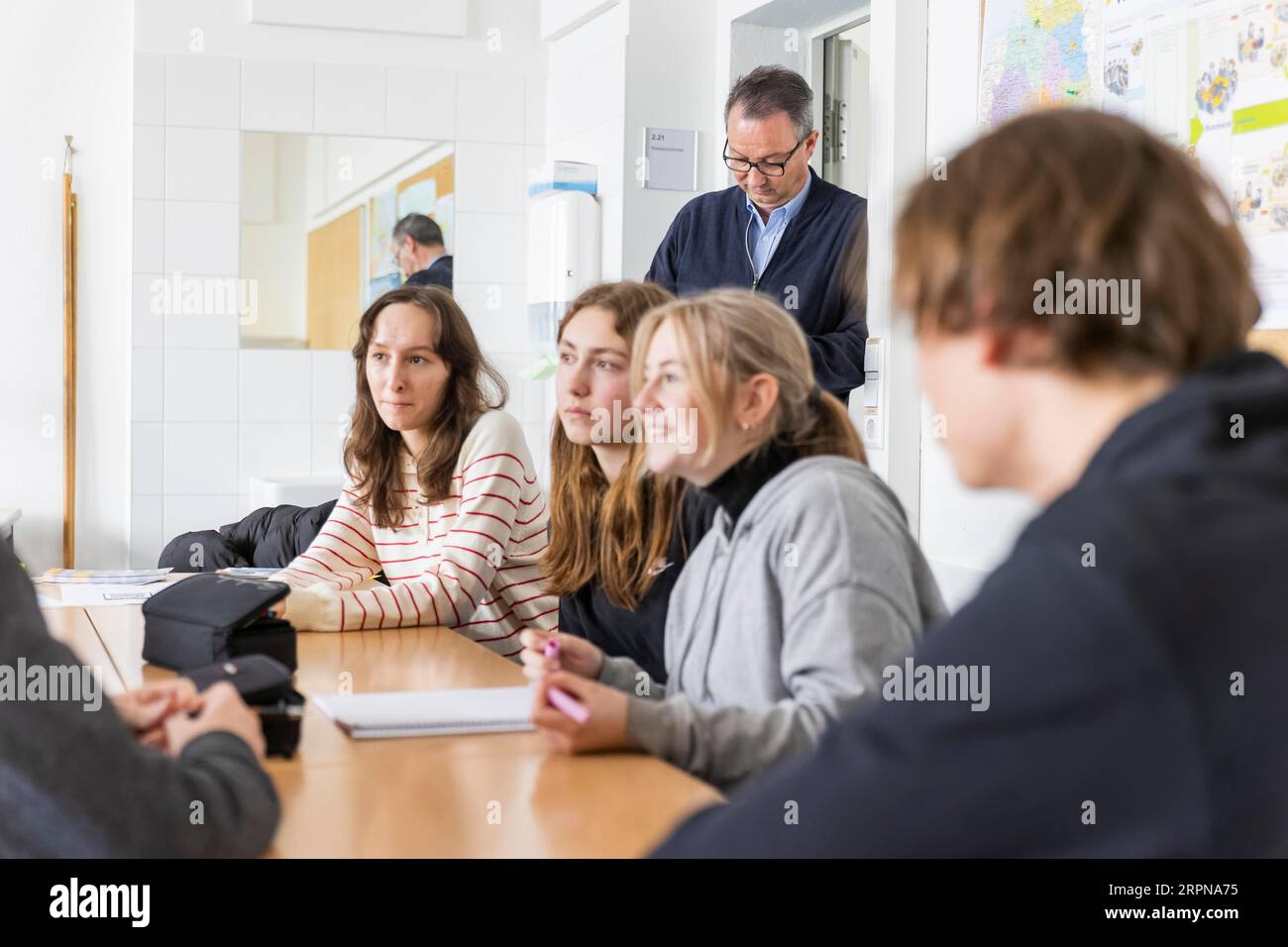 Social studies lesson Stock Photo - Alamy