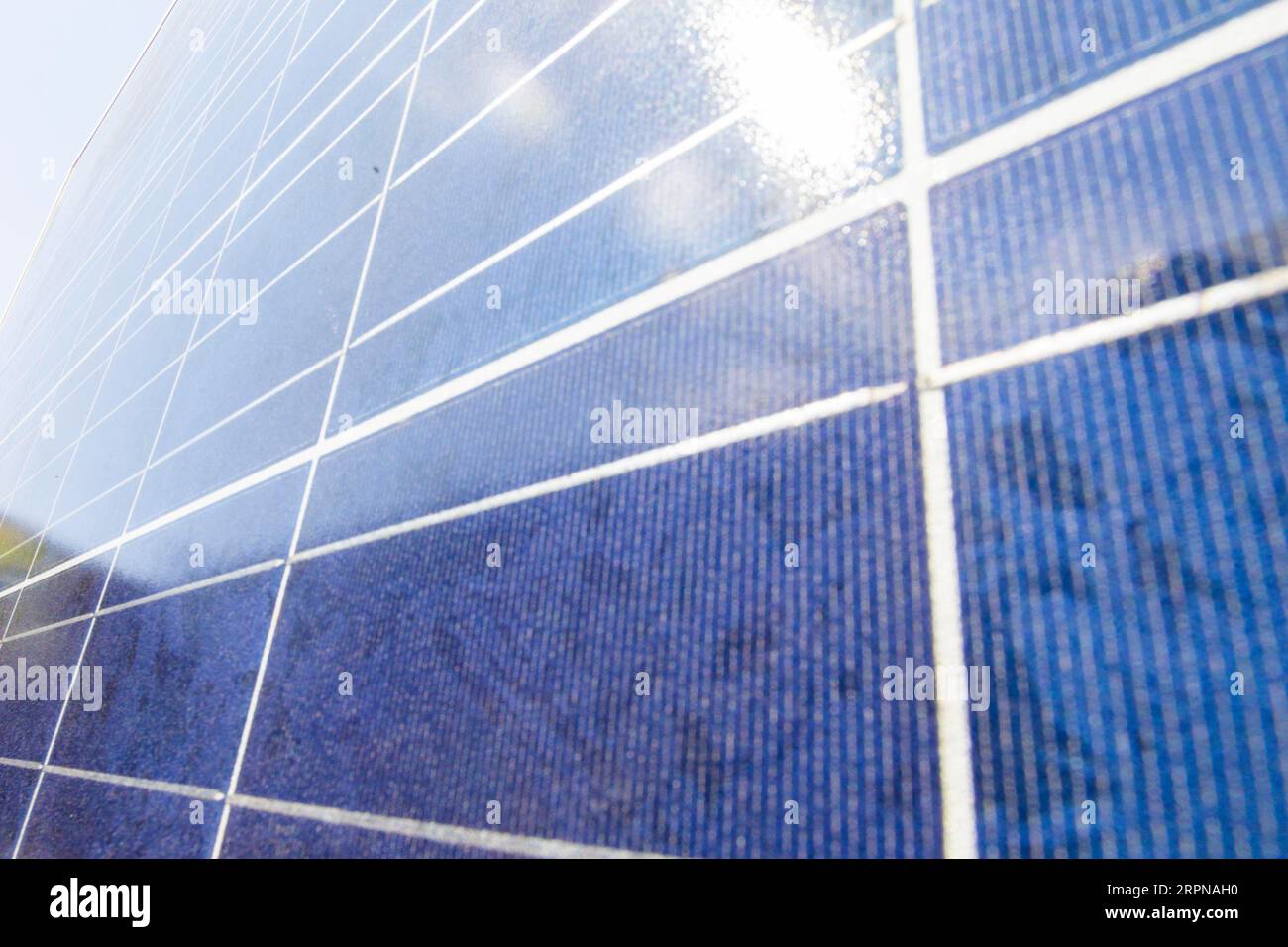 Solar panels in full sunlight Stock Photo - Alamy
