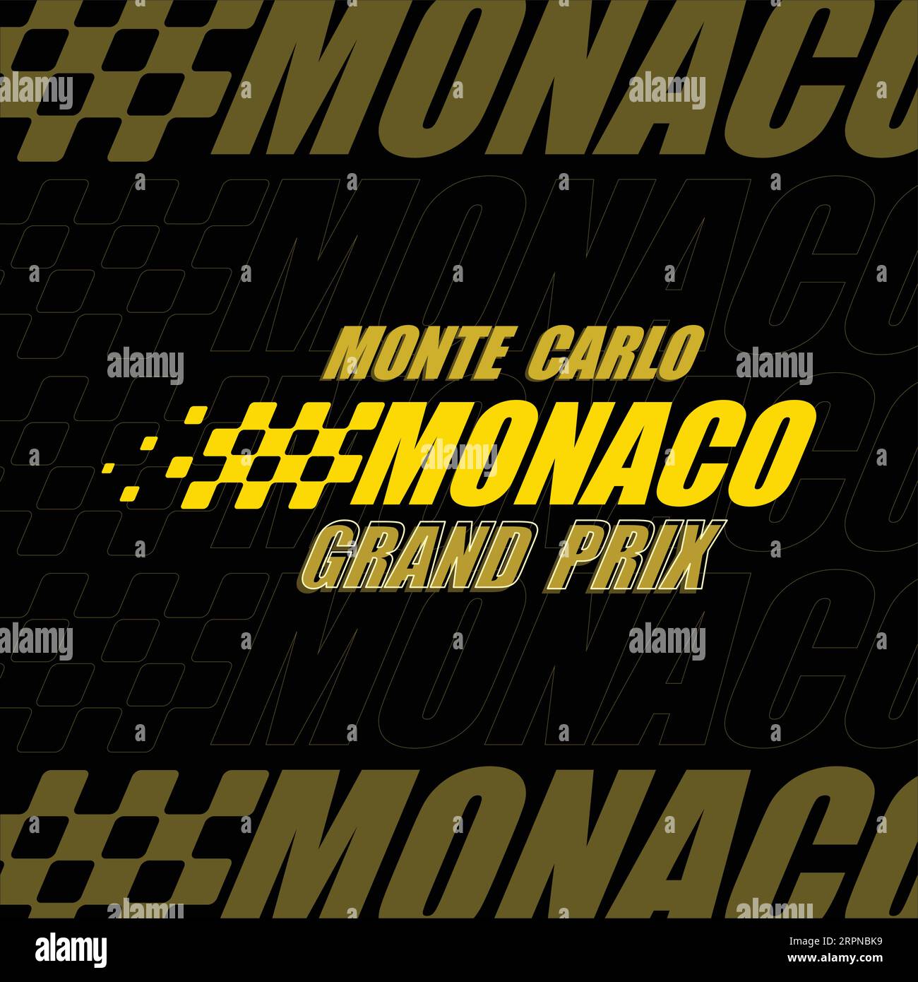 Monaco grand prix sign monaco Stock Vector Images - Alamy