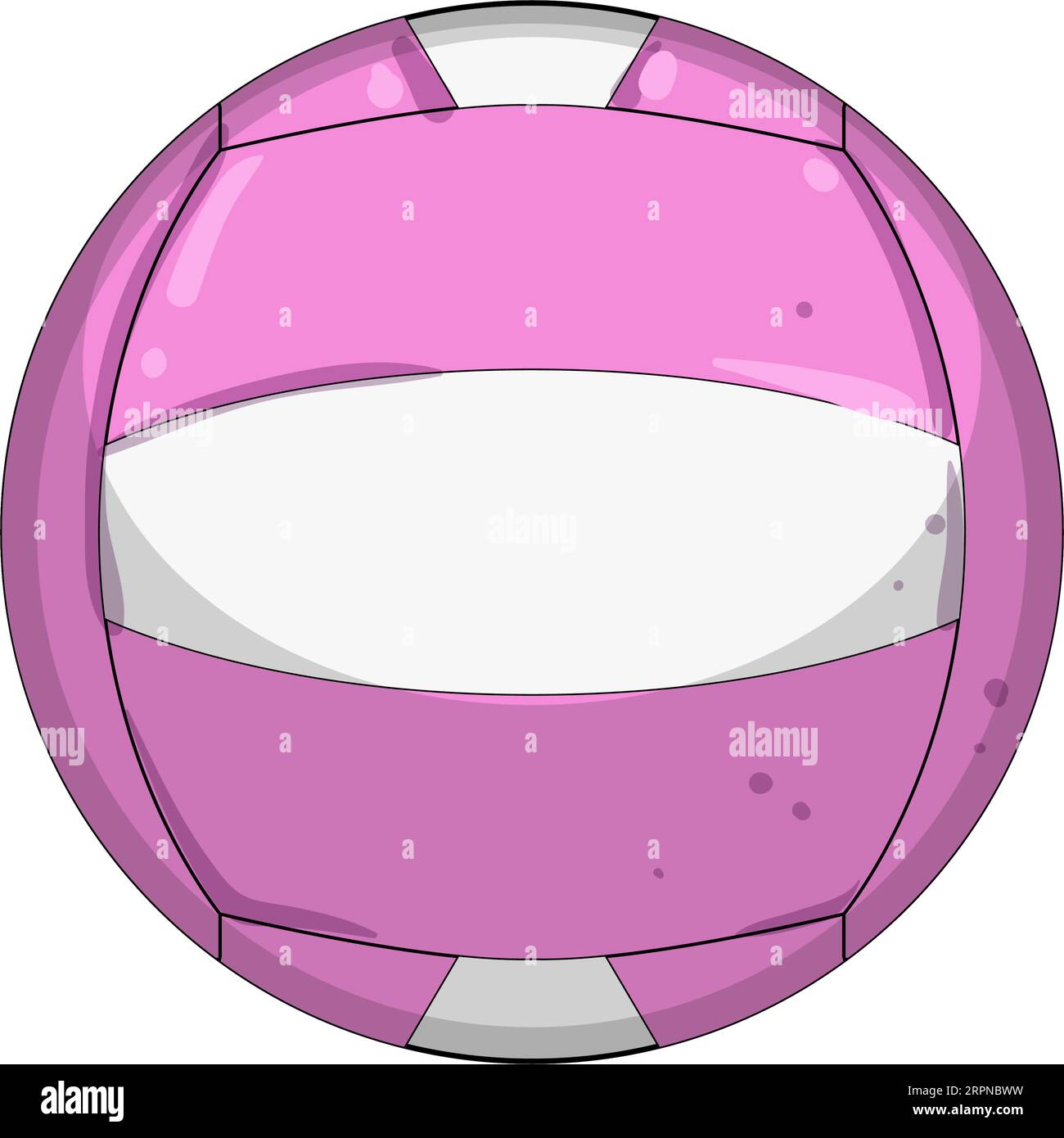 game volleyball ball cartoon vector illustration Stock Vector Image ...