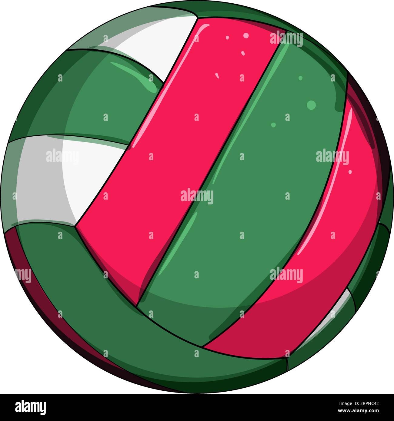 sport volleyball ball cartoon vector illustration Stock Vector Image ...